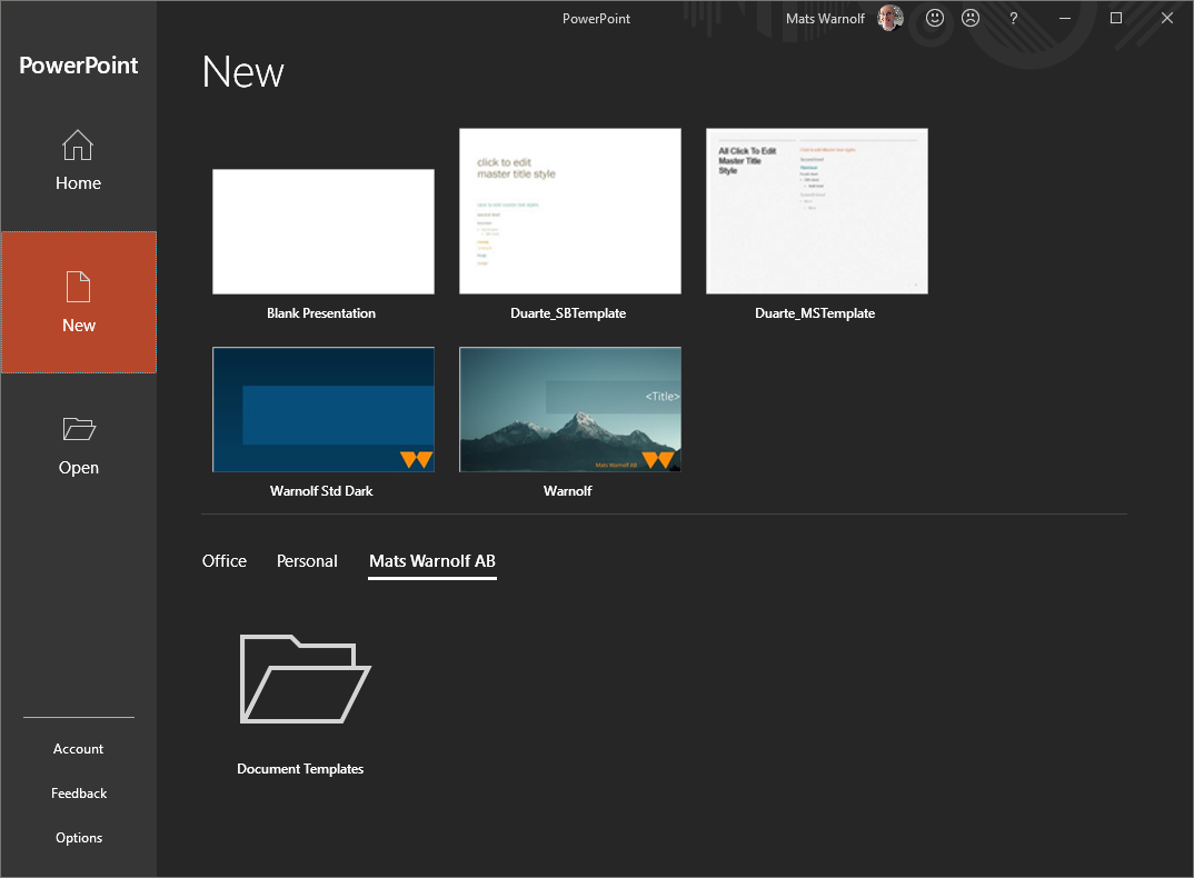 Nu kan officemallarna ligga i SharePoint – Mats Warnolf AB